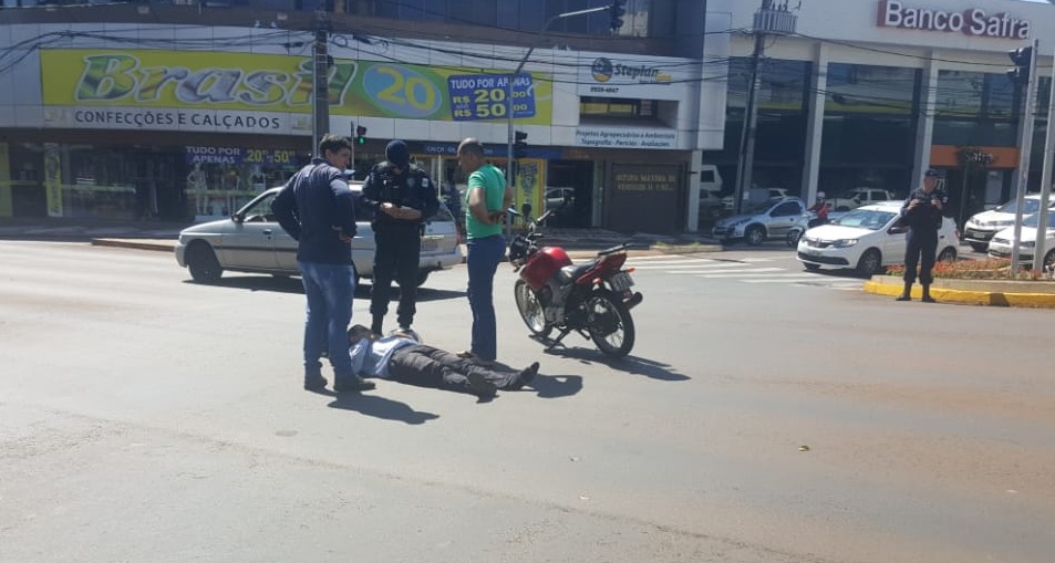 Motociclista Fica Ferido Em Acidente Na Avenida Brasil No Centro Cgn