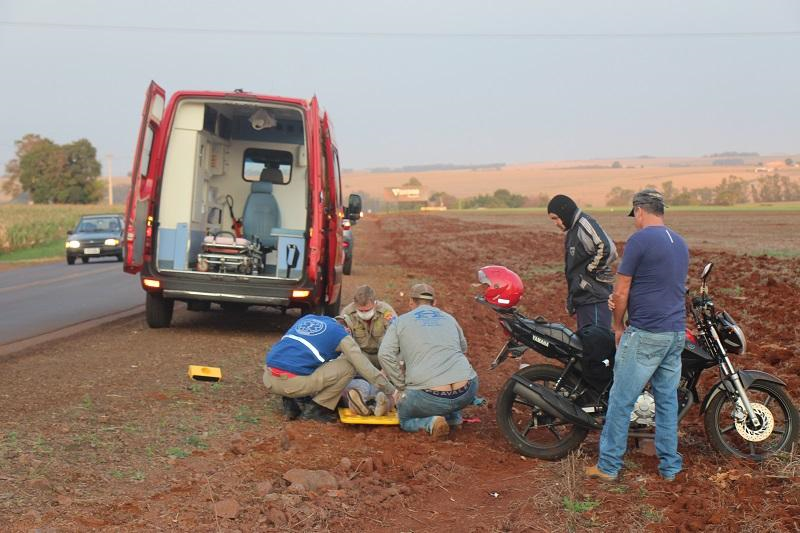 Acidente De Moto Deixa Mulher Ferida Na Pr 491 Em Nova Santa Rosa Cgn