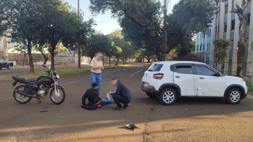 Motociclista Fica Ferido Em Acidente Com Carro Na Avenida Toledo Cgn