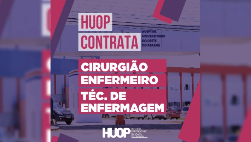 Huop contrata enfermeiros, técnicos de enfermagem e cirurgião torácico ...