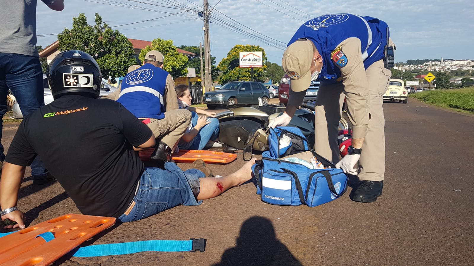 Colisão Frontal Entre Motos Deixa Duas Pessoas Feridas às Margens Da Br