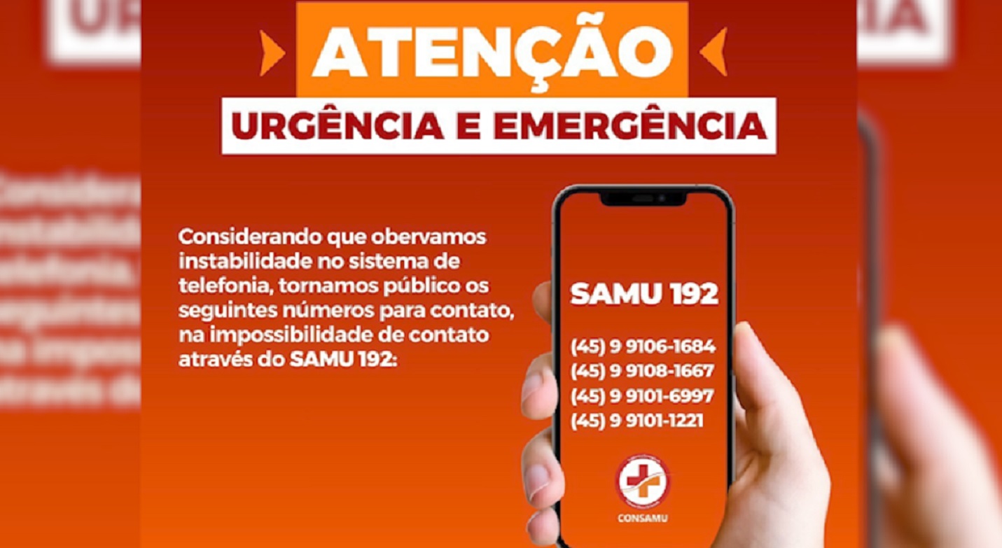 Atenção! Número 192 do Samu apresenta instabilidade | CGN - O maior ...