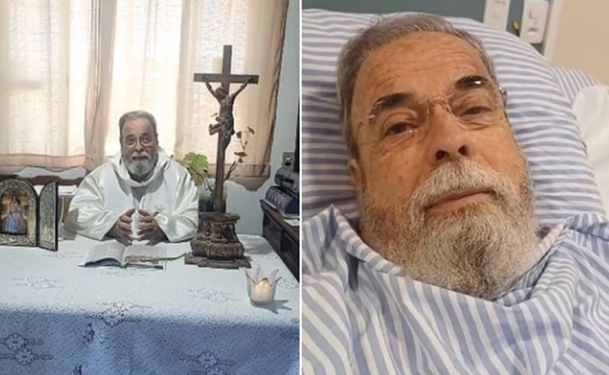 Apesar da cirurgia e saúde frágil, Padre Antônio Maria celebra missa do quinto domingo de Páscoa