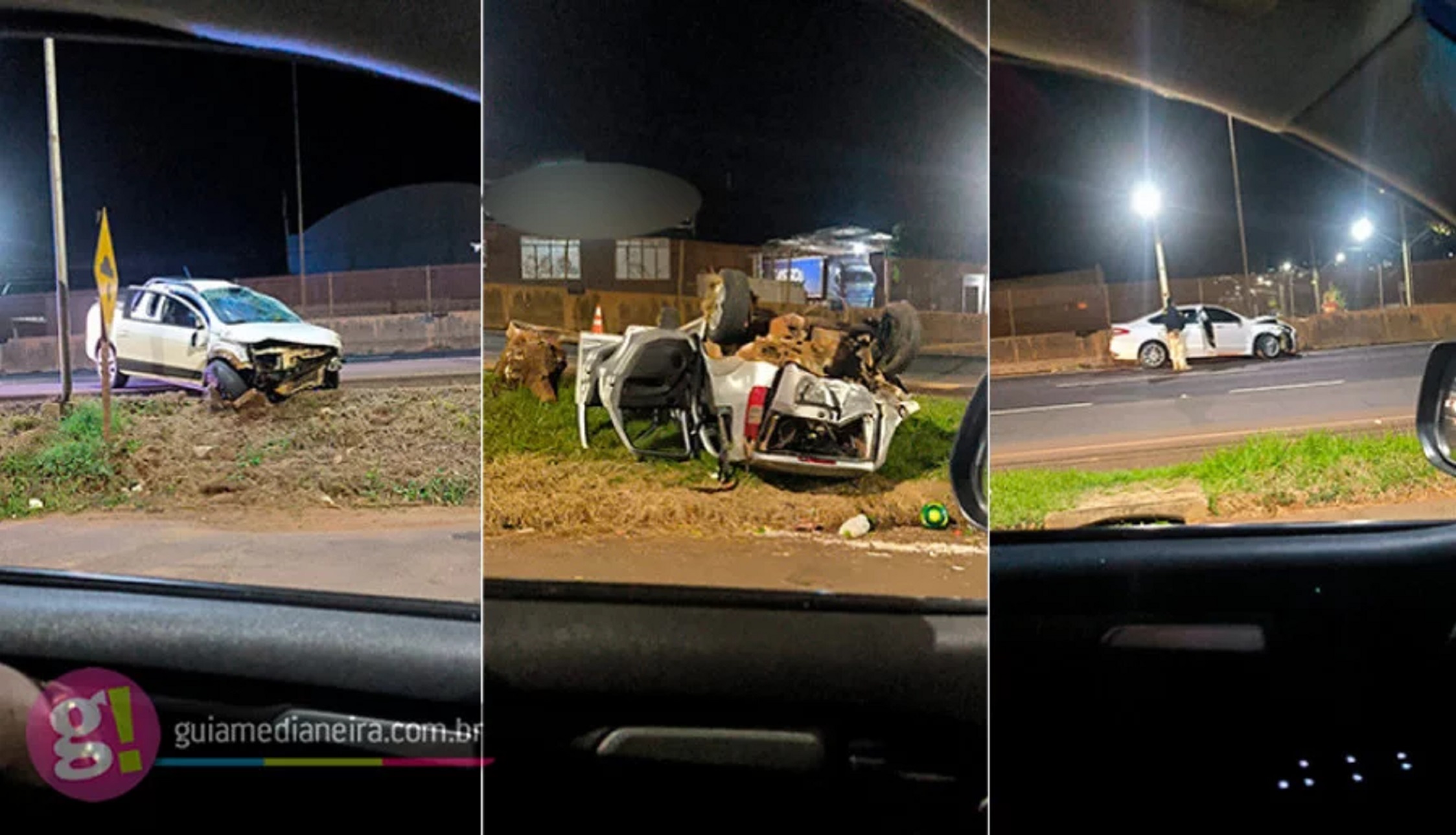 Duas pessoas ficam feridas em acidente seguido de capotamento na BR-277 em Medianeira | CGN - O ...