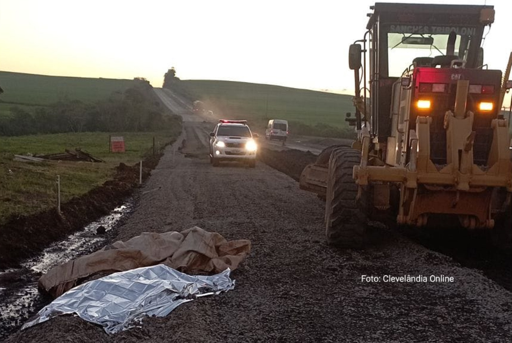 Homem de 60 anos é atropelado por patrola em obra na PRc-280 | CGN - O maior portal de notícias ...