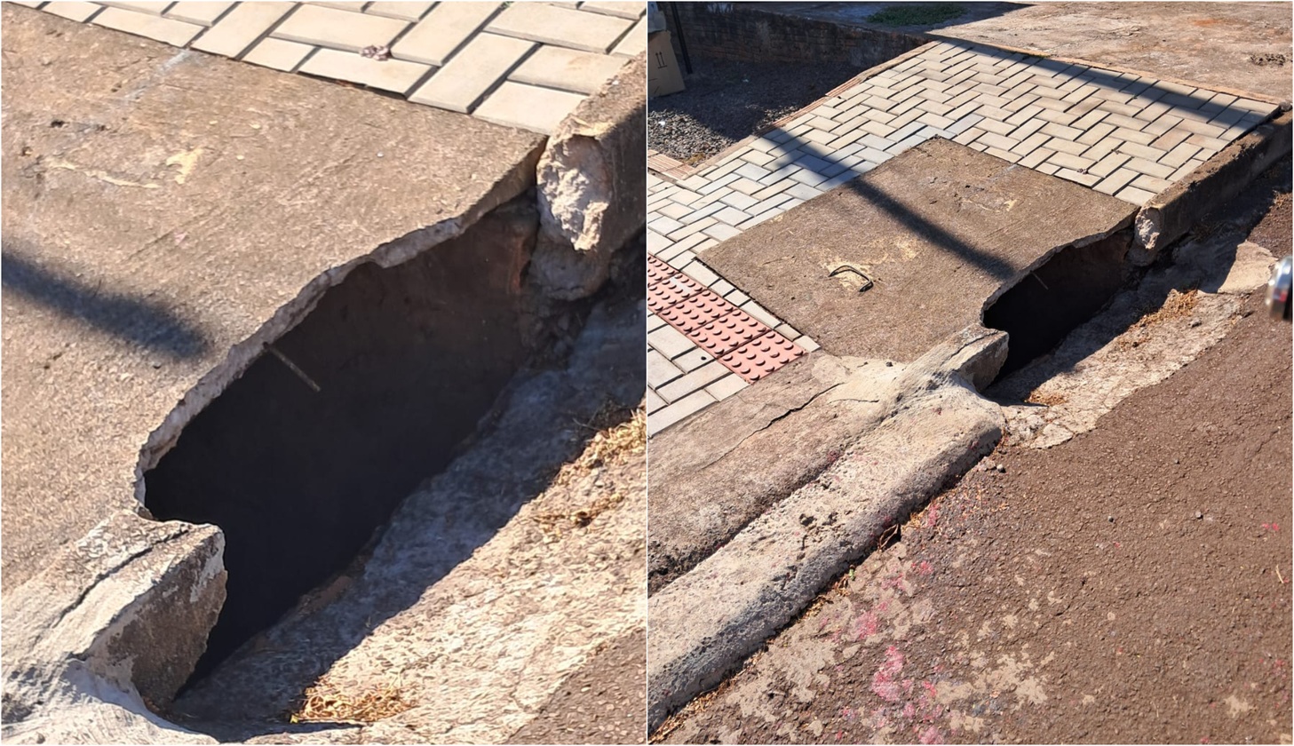 Moradores do Bairro Periolo clamam por reparo urgente em bueiro danificado