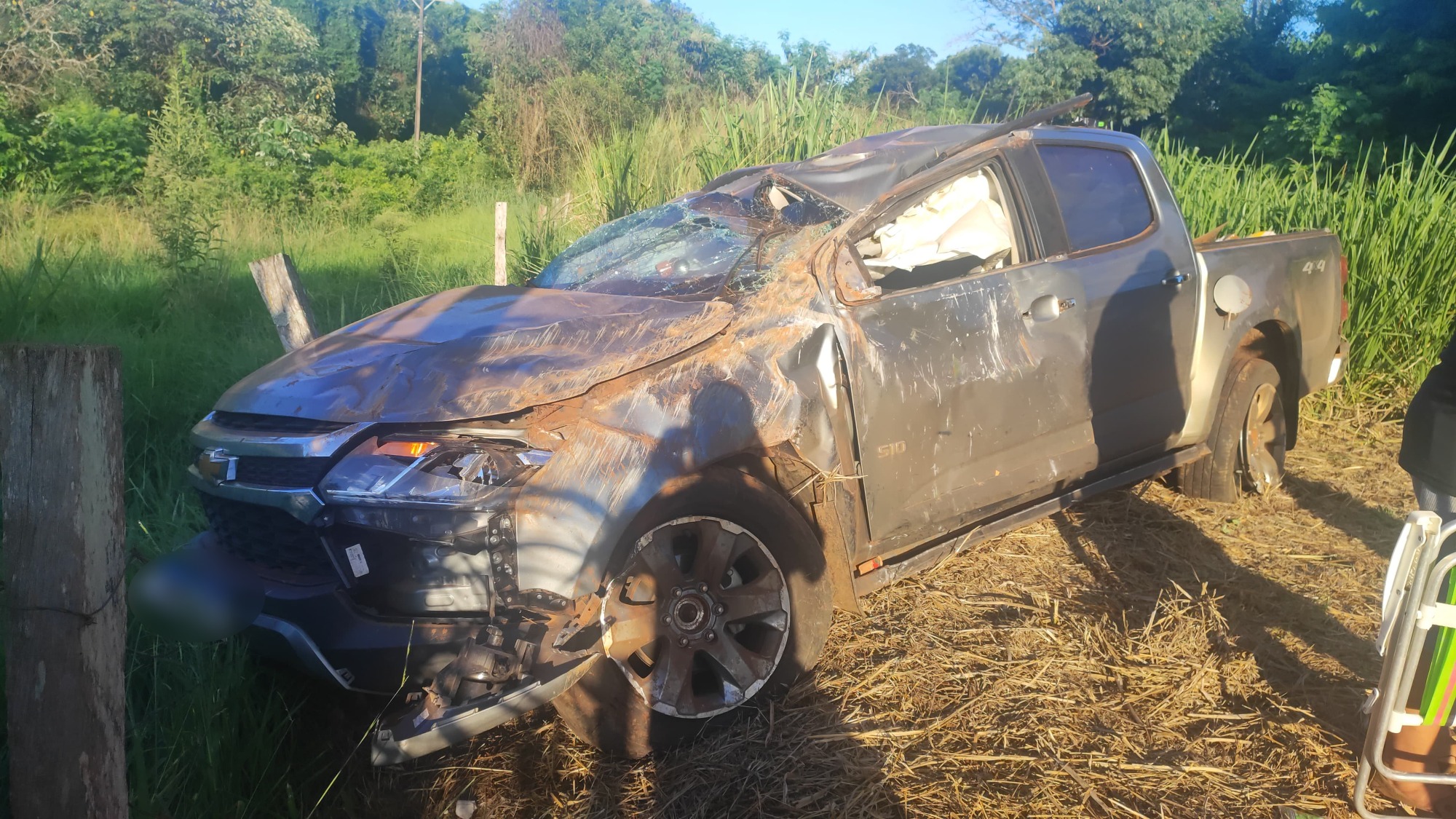 S-10 capota na PR-180 e mulher fica ferida | CGN - O maior portal de notícias de Cascavel e do ...