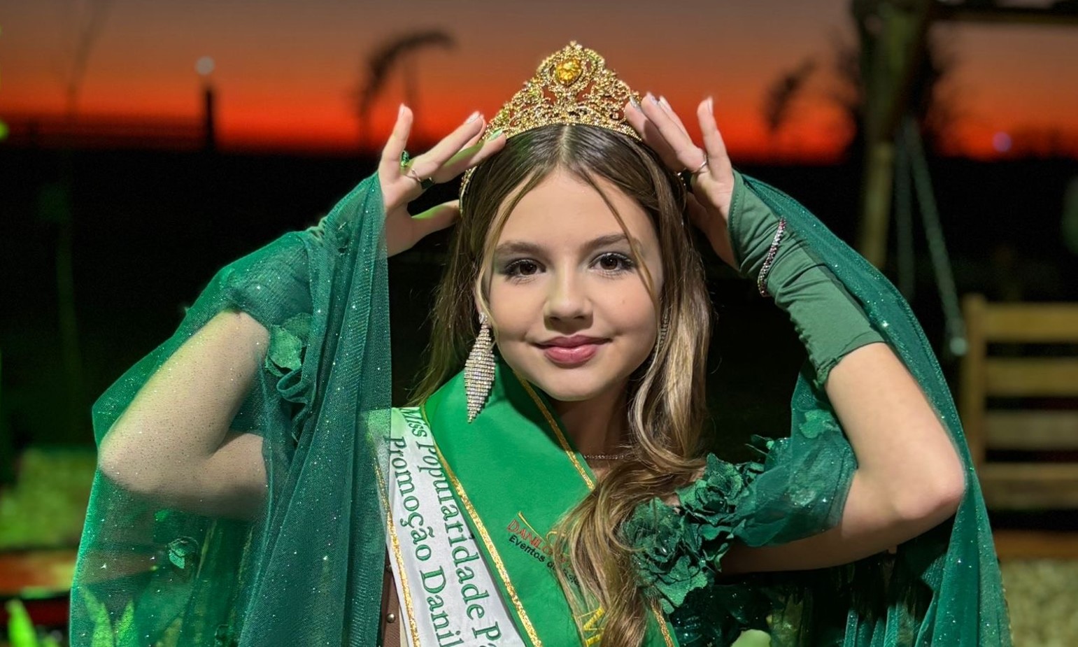 Garota de 12 anos de Lindoeste vence concurso nacional de beleza