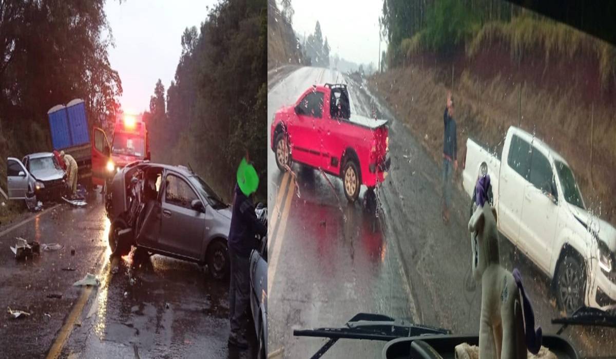 Acidente em série para tudo na PR-281 e provoca filas quilométricas na manhã