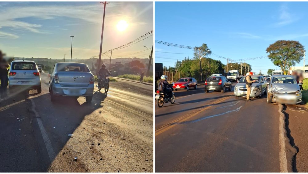Batida transversal na PR-317 deixa três mulheres feridas em Toledo